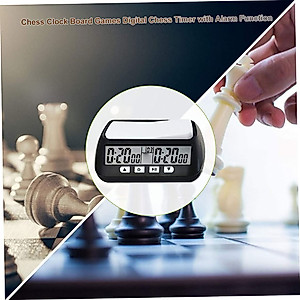 CurcKua 1PC Chess Clock Timer Chess Timer,Chess Clock Timer,Digital Chess Timer Digital Chess Clock Timer Count UP/Down Bonus Delay Portable English Version for Chess Game
