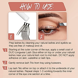 Ardell Naked Lashes Trios Kit, 32 Trios, 1 pack