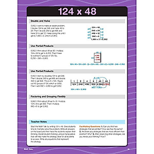 hand2mind Daily Math Fluency Kit for Kids (Grade 5+) - Multiply Up, Partial Quotients, Factor, and Group Flexibility