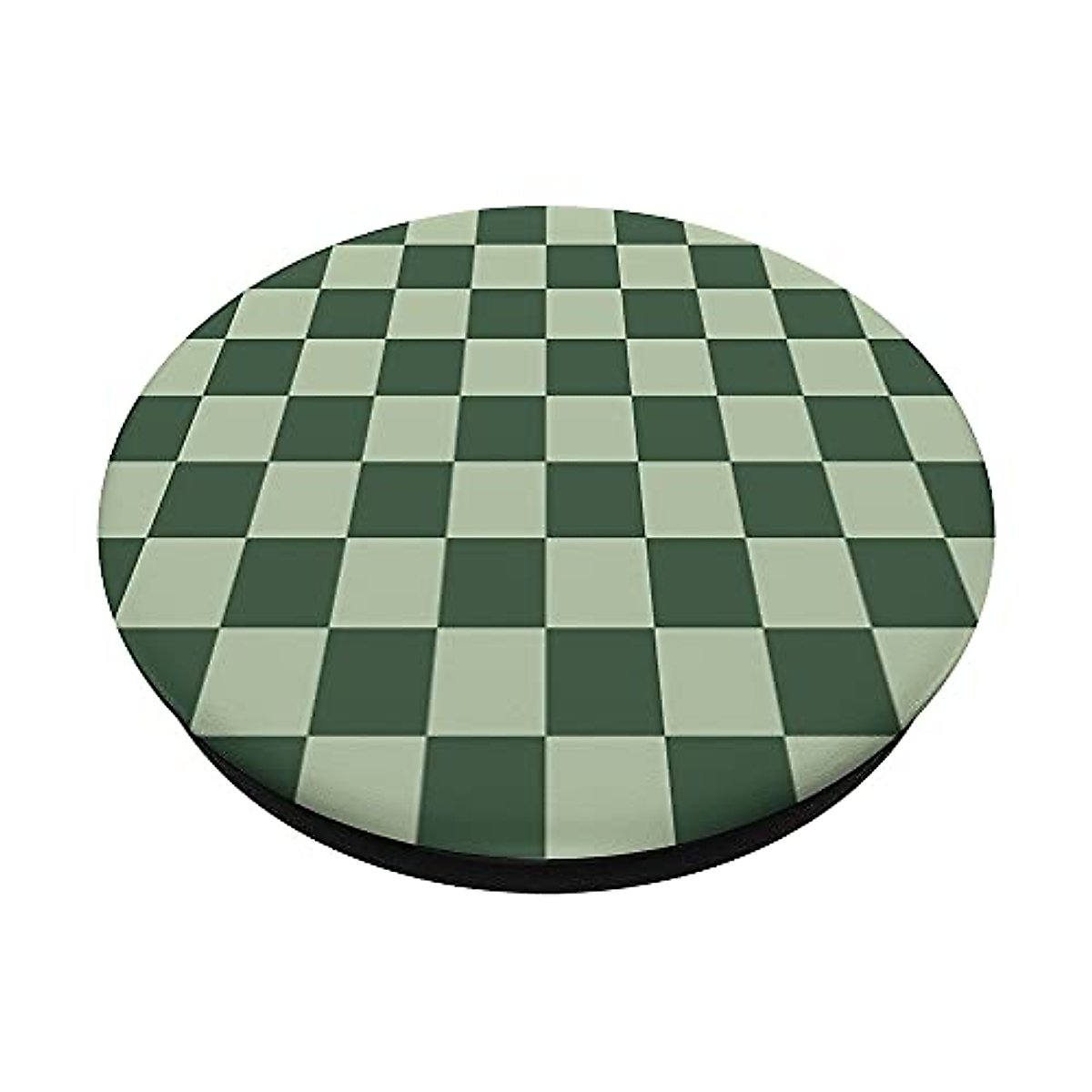 Sage Green Checkered Checkerboard Pattern PopSockets Swappable PopGrip