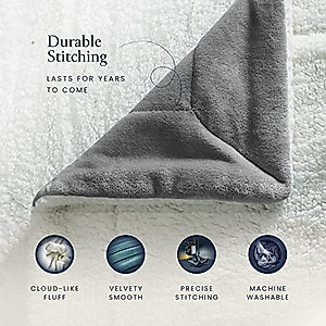 BELADOR Throw Blanket - Fleece Blankets Twin Size 60"x80" - Soft Blanket With Sherpa Reverse Fluff- Travel Blanket For Bed, Anti-Static Blankets & Throws- Lightweight Blanket, Cozy Fuzzy Couch Blanket