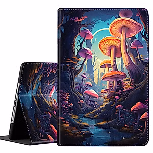 Case for Samsung Galaxy Tab S8 2022/Tab S7 2020 11 Inch (Model SM-X700/X706/T870/T875/T878), Smart Stand Back Cover Auto Wake/Sleep for Galaxy Tab S8 / S7，Colorful Mushrooms