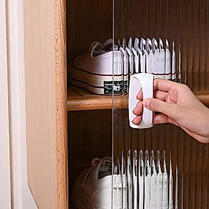 Meikakka Self-Stick Instant Cabinet Handle Pulls Drawer Pull Helper with Adhesive Sliding Door Handle Stick On Handle for Glass Windows Wardrobes(White) 2Pcs