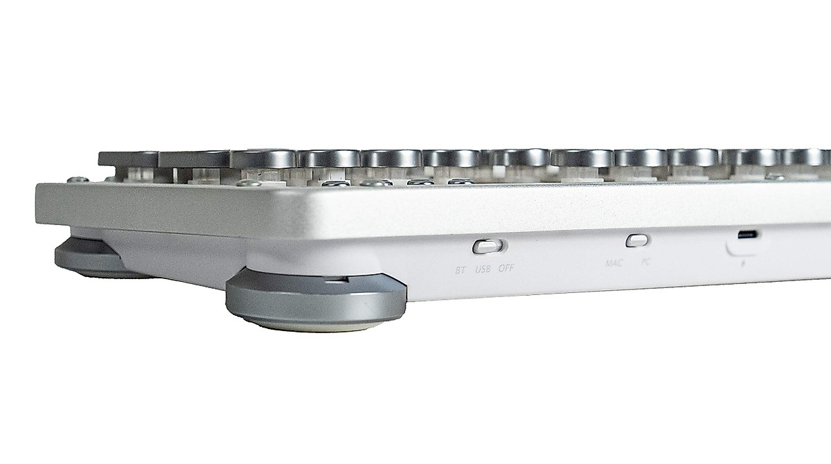 Azio Retro Classic Bluetooth Mechanical Keyboard - Vintage Style for PC/Mac