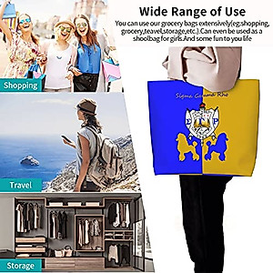 LMGSX Sigma Gamma Rho Tote bag handbag shopping office commuter shopping solid fashion sense
