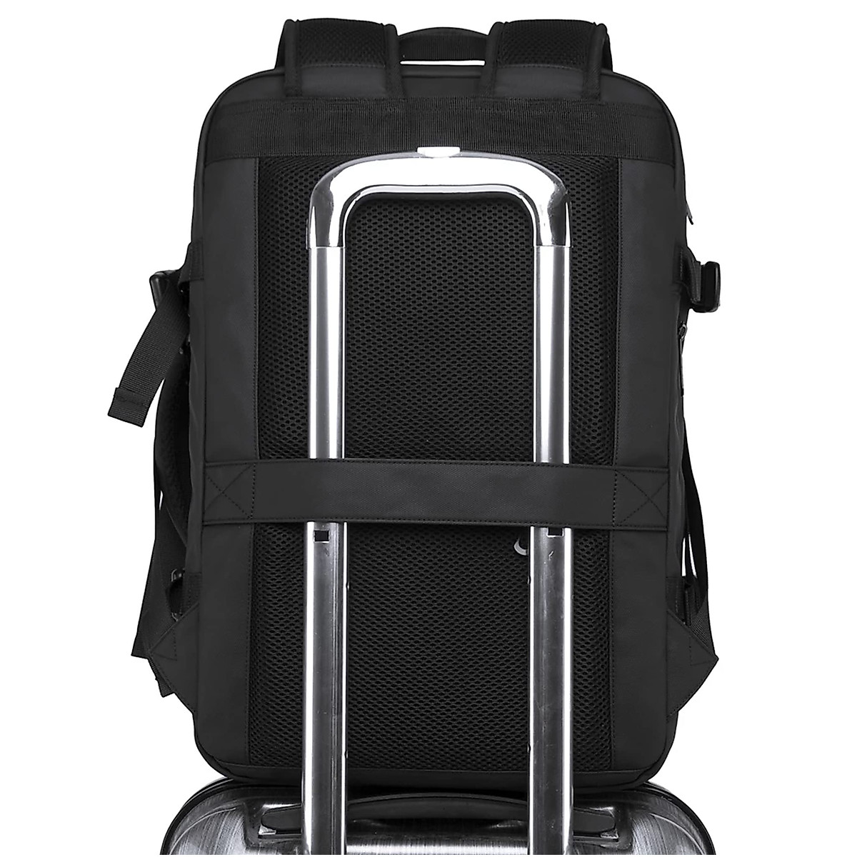 BANGE Laptop Backpack Expandable 21L-37L Waterproof USB Port 1.1 KG 15.6" Laptop Polyester Upgrade Travel Bag