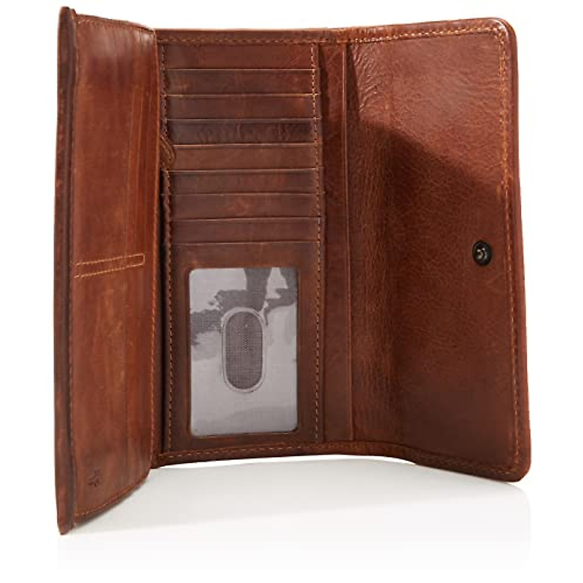 Melissa Continental Snap Wallet, Cognac,One Size