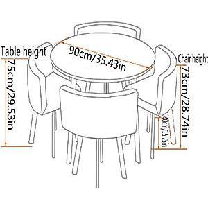 Office Reception Room Club Table and Chair Set Reception Table and Chair Combination Negotiation Table Office Shops Meetings Small Round Tables Office Conference Tables Black Leather