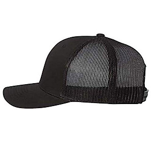 Sequoia Trucker Hat w/National Park Woven Patch (Black/Black)