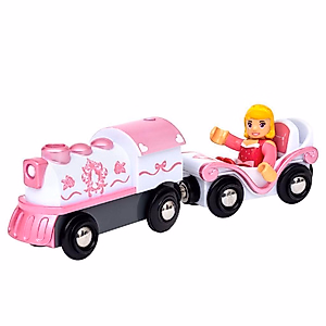 BRIO Disney Princess - 32257 Sleeping Beauty Battery Train | Delightful Toy Train Set for Kids | Compatible with All Railway Sets & Accessories | Perfect for 3-Year-Old Boys and Girls