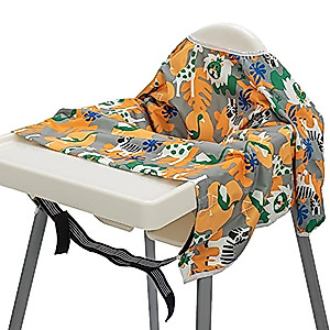 PuGez Baby Weaning Bib Feeding Baby Led Weaning Self-Feeding Bibs Ideal for BLW Toddler Baby-Led Weaning Highchair Cover Bibs (Orange)