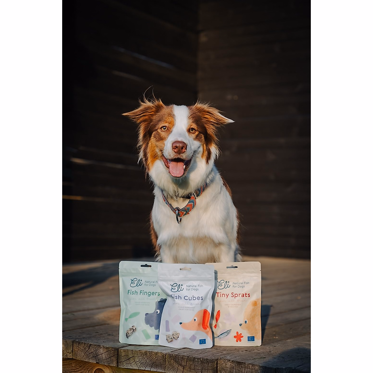 Eli Natural Fish Mix 3 Pack - Naturals Premium Dog Treats, Cod Skin Dental Treats, Rich in Protein & Omega 3, Low in Fat, Grain Free, Single Ingredient, Hypoallergenic, Gluten Free, Baltic Sprats