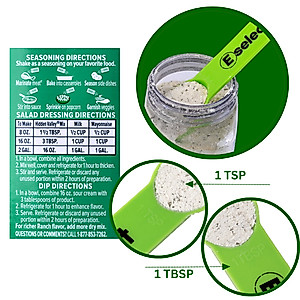 Hidden Valley Ranch Seasoning Mix - Original Ranch Dressing Dry Mix Powder for Salad Dressing and Dips Includes (2) 16oz Containers and (1) Measuring Spoon