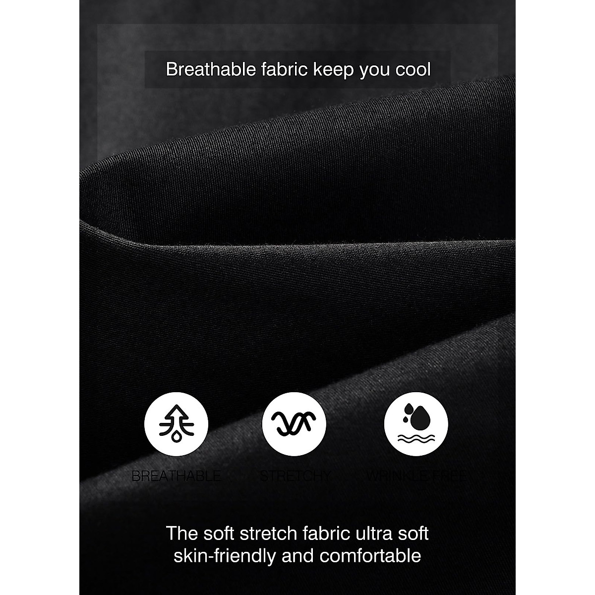 JMIERR Mens Casual Joggers Pants - Cotton Drawstring Chino Cargo Pants Hiking Outdoor Twill Track Jogging Yoga Sweatpants Jogger Work Pants with Pockets for Men, US 40(2XL), A Black