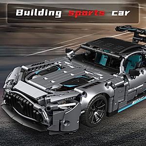 Mesiondy Sports Car Building Blocks Toys Boys or Adults Kits，1:14 MOC Building Set Raceing Car Model,Super Cars for Boys Age 12+ and Adult，(1466Pcs)