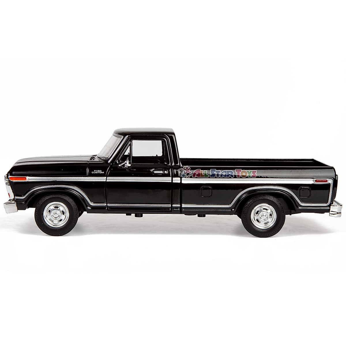 Motormax 1979 Ford F-150 Pickup Classic F150 Pick Up Truck 1:24 Diecast Collectible Model Car Black 79346 All Star Toys Exclusive