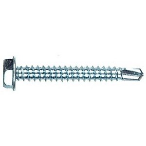 Hillman Fasteners 560354 100 Pack Washer Head Self Drilling Screw - 12-14 x 0.75 in.
