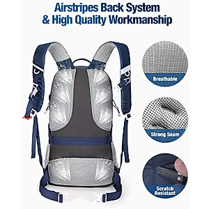 HOMIEE 45L Hiking Backpack Lightweight Travel Backpack Outdoor Camping Daypack for Men Women