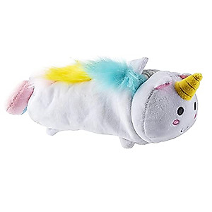Unicorn Pencil Case for Girls, Cosmetic Makeup Pen School Supplies Marker Pouch Bag with Zipper for School Work College Office Desk Travel Teens Tweens Gift