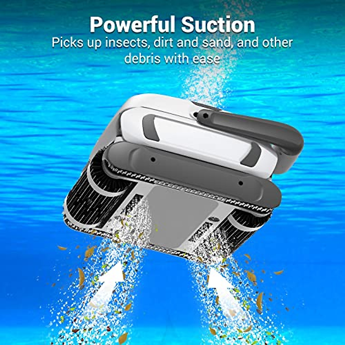 AIPER Automatic Robotic Pool Cleaner with Ultra Triple Motors, Large Top Loading Filter Baskets&Wall Climbing Function, Ideal for In-Ground/Above Ground Pools Up to 50 Feet, Gray (OC1200 Pro)