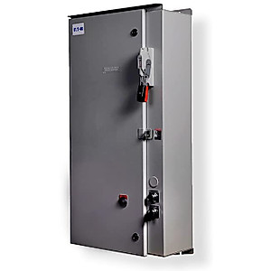 Eaton ECN5422AAE Freedom Industrial Pump Panel, NEMA 3R Painted Steel Enclosure, 110V/50 Hz-120V/60, NEMA Size 2, 60A/600V Type R Fuse Clip, C440 Solid-State Electronic Overload Relay