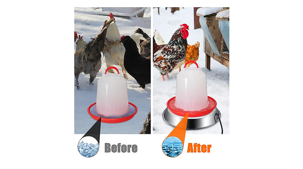 Gsbomzap 12" Chicken Water Heater Base - Winter Deicer