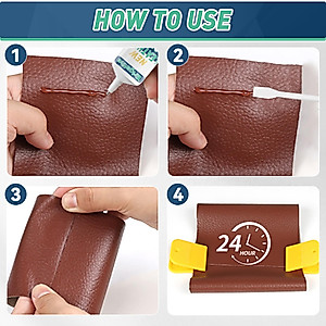 Leather Glue Adhesive, Leather Glue Repair, Leather Glue for Purses, Car Seat, Shoes and Sofa, Bonding Between Leather and Leather, Leather and Substrates of Different Materials