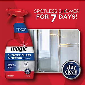 Magic Shower Glass & Mirror Cleaner, 28 Fluid Ounce (Packaging May Vary)