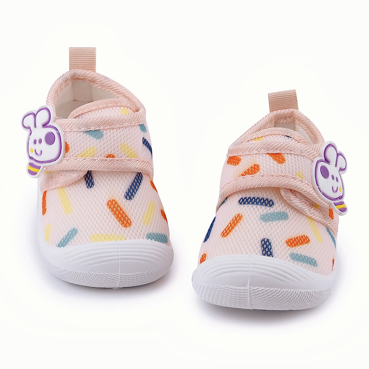 WILLFUN Toddler Squeaky Shoes Baby Boy Girl First-Walking Sneakers Infant Soft Sole Little Kid Trainers for 0-3-Year-old First Walkers(5 Toddler)