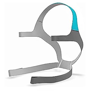 CPAP Headgear Strap - High Elasticity and Comfortable Replacement for ResMed Airfit/AirTouch F20 - Tested for Skin Compatibility - Ultra-Soft with Adjustable Plush Straps (Premium, No Clips)