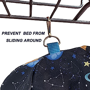 Ferret Cage Accessories Cute Ferret Rat Bed Stuff for Cage Set Supplies 2 IN1(Black Galaxy)