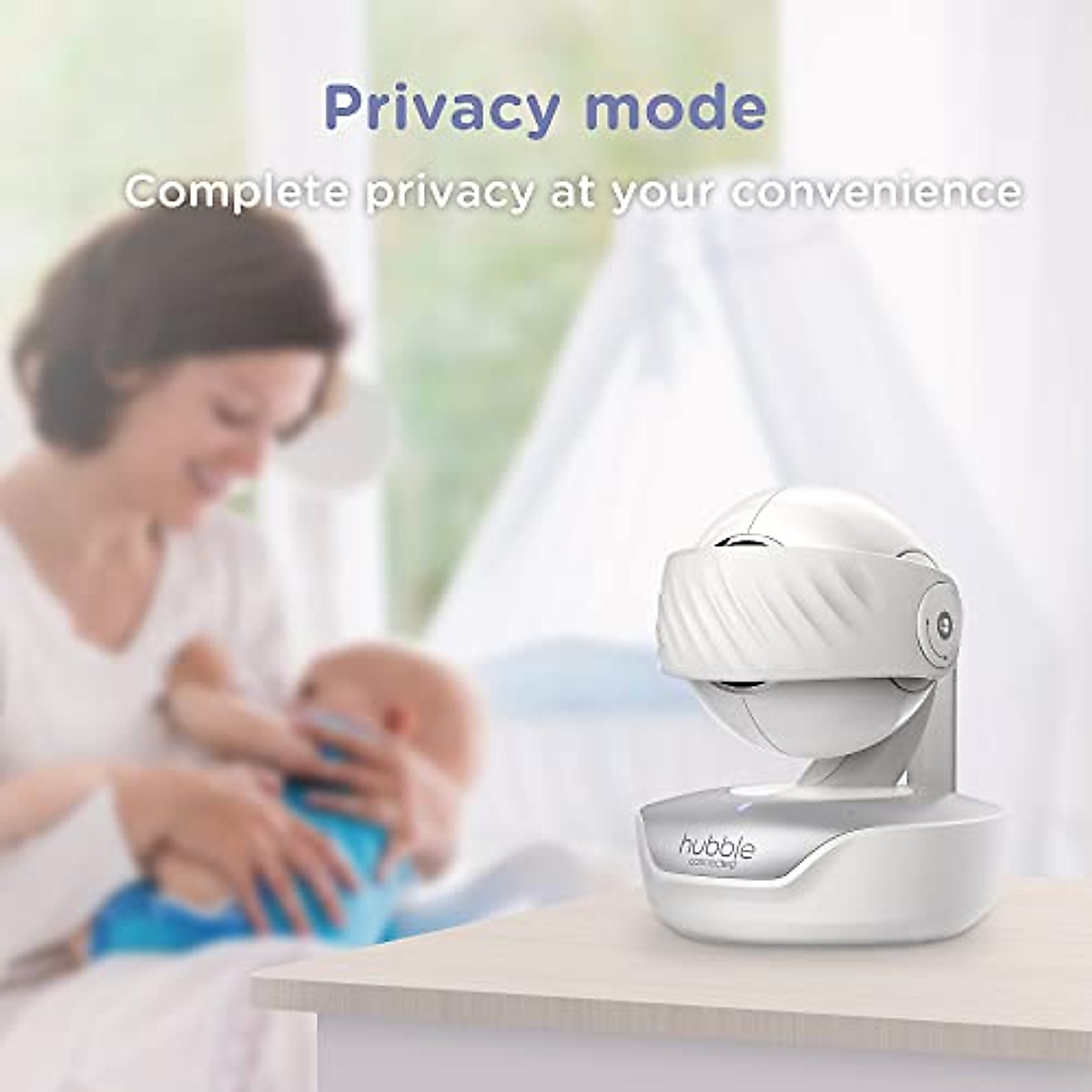Hubble Connected Nursery Pal Premium Smart Video Baby Monitor with 5" Inch Touch Screen, Privacy Mode, Infrared Night Vision, Two-Way Talk, Room Temperature Sensor and Smartphone App