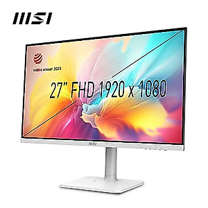 MSI Modern MD272XPW, 27" Monitor, IPS, 1920 x 1080 (FHD), FreeSync, 100Hz, TUV Certified Eyesight Protection, 1ms, VGA, HDMI, Black
