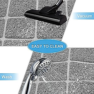 Niubya Premium Cat Litter Mat, Litter Box Mat with Non-slip and Waterproof Backing, Litter Trapping Mat Soft on Kitty Paws and Easy to Clean, Cat Mat Traps Litter from Box