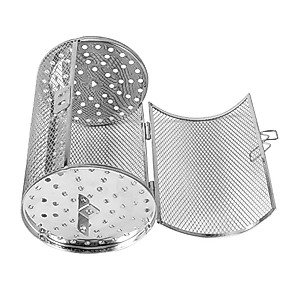 Oven Basket, Stainless Steel Bakeware Oven Roast Baking Nuts Beans Peanut Basket BBQ Grill (12 * 18cm)