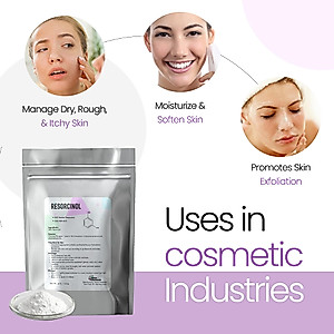 Talsen Chemicals Pure Resorcinol Cosmetic Grade - 1 Oz / 28 g - Organic Resorcinol Powder - Chemical Ingredients In DIY Cosmetics, Personal Care and Beauty Formulations for Skin Care