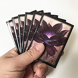 120 PCS/LOT Black Lotus Game Sleeves Cards Sleeve Card Cover for Trading Cards TCG Board Games Protective Sleeves 66x91mm