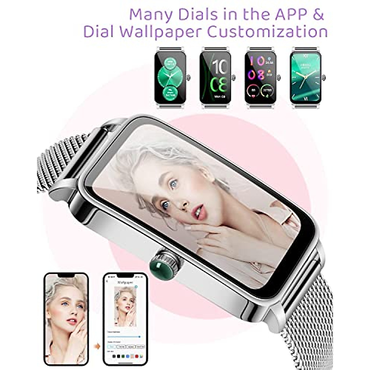 BOCLOUD Smartwatch-Gold+Silver