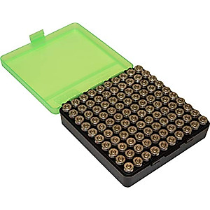 MTM 380/9MM Cal 100 Round Flip-Top Ammo Box P-100-9M