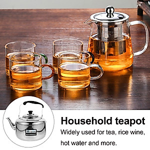 HEMOTON Stovetop Tea Kettle Stove Top Kettle Gooseneck Kettle Water Pouring Kettle Stainless Steel Stovetop Kettle Tea Kettle Stovetop Coffee Electric Tea Pots Heating Kettle Juice Can Gas