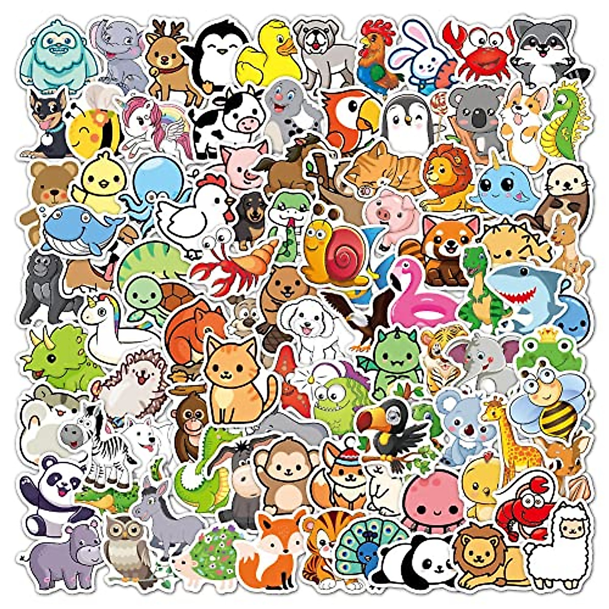 WABOOC Scrapbook Supplies/Stickers for Kids Teens Journaling/Vision Board Supplies Waterproof Vinyl Planner/Valentines Stickers for Water Bottle, Sticker Book, DIY Stickers for Journaling 100PCS