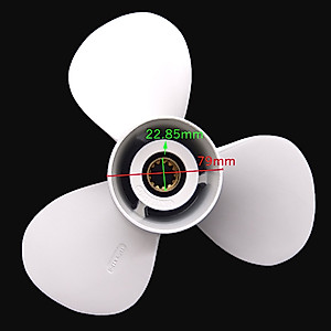 11 5/8x11 G Boat Engine Aluminum Alloy Propeller for Yamaha 40HP 50HP 55 HP 60HP Outboard Motors 69W-45947-00-00 69W-45947-00-EL 663-45947-02-EL 663-45947-02-36 663-45947-01-36 6H5-45945-00 11.625x11