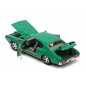 1969 Pontiac GTO Judge, Green - Motormax 73242 - 1/24 scale Diecast Model Toy Car
