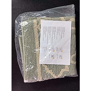 THRILRUG Indoor Door Mat,Non-Slip Absorbent Machine Washable Entrance Rug, Low-Profile Front Door Mat for Back Door Inside Rugs for Entryway-Sage Green Trellis (Green Trellis, 24"x36"/60x90cm)