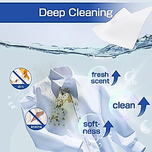 Soulink Laundry Detergent Sheets Up to 80 Loads, Eco Friendly Detergent Strips for Travel & Home - No Plastic Jug Soap sheets, Plant-based, Hypoallergenic. Safe for Sensitive Skin (Fresh Linen)