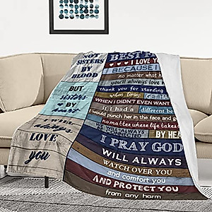 Mubpean Gifts for Best Friends Women Blanket 60"x50", Friendship Gifts for Women Friends, Gifts for Friends Female, Birthday Gifts for Women Friendship,Best Friend Birthday Gift for Sister Mothers Day