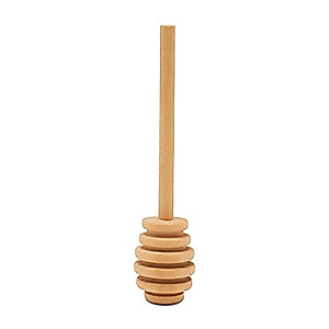 Wooden Honey Dippers 4 Inch, Pack of 6 Honey Dipper Sticks for Party Favors, Décor, and Food Boards, by Woodpeckers