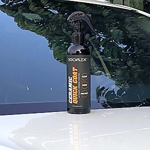EGOFLEX Ceramic Coating for Cars Paint Sealant Detailing Spray - Automotive Wax & Polish Waterless Wash Hydrophobic SiO2 Top Clear Coat Crystal Shine for Car, SUV, Motorcycle, RV, Boat, Yacht 8 Fl Oz