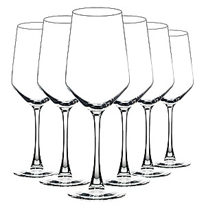 YANGNAY Wine Glasses Set of 6, 13 Oz Red or White Wine Glass with Stem, Perfect for Home, Restaurant, Dishwasher Safe