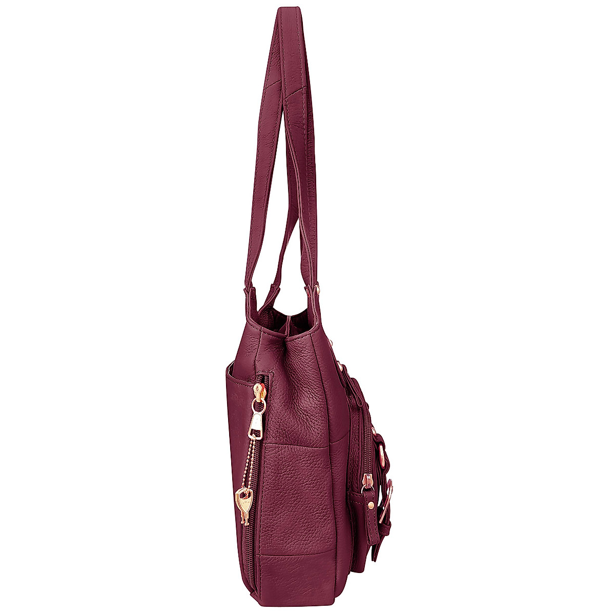 Roma Leathers Gun Concealment Purse - Wine